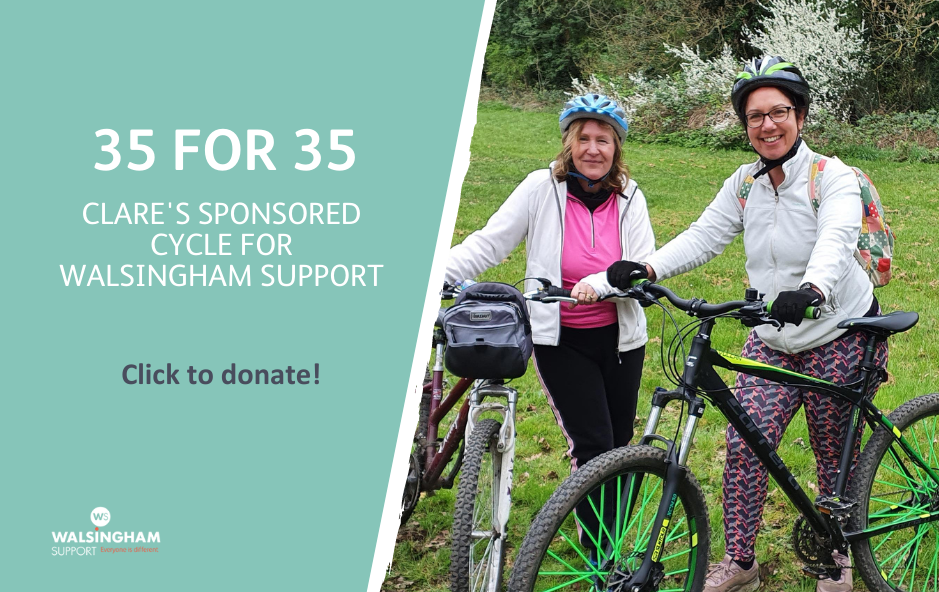 Clare's 35 miles for 35 years on the 11th August! | Walsingham Support