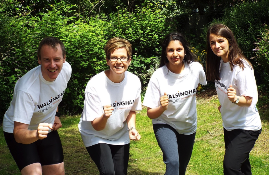 Staff put their best foot forward in 10k run | Walsingham Support